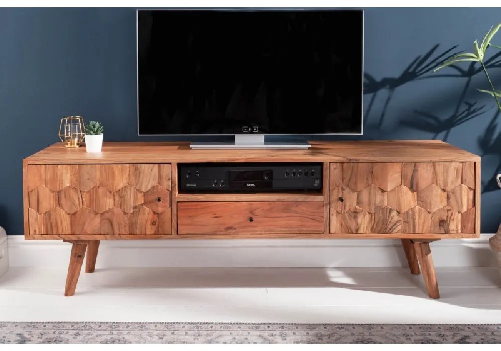 Massive home | Televizní stolek Mystic 140 cm masiv akácie 38423