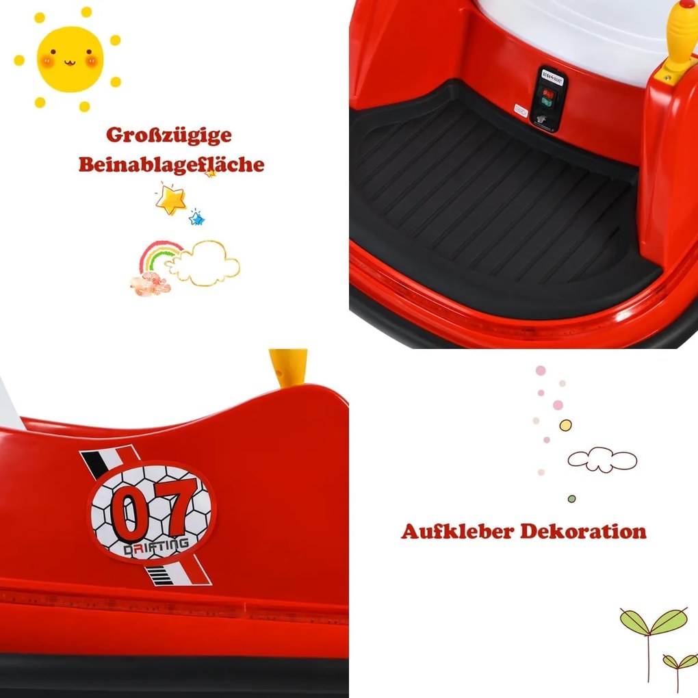 Costway Dětské nárazníkové auto 6V elektrické nárazníkové auto