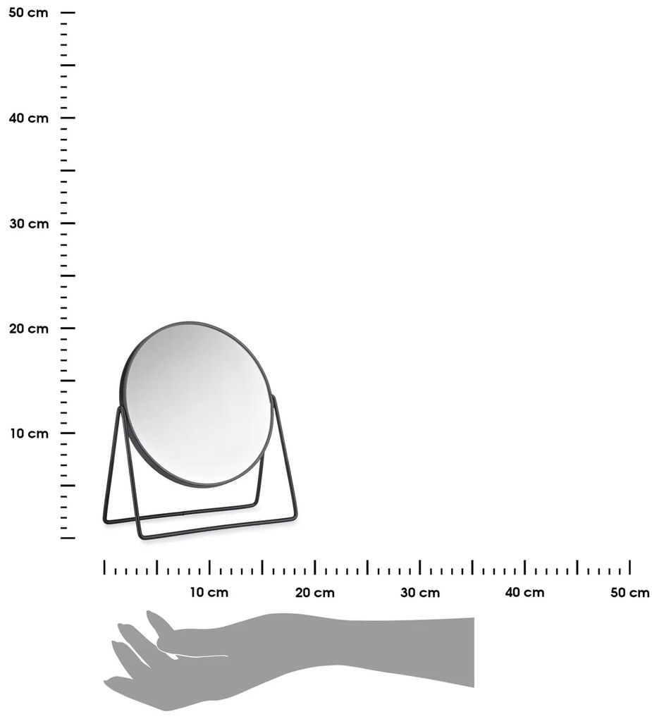 Stolní zrcadlo Clara, černé