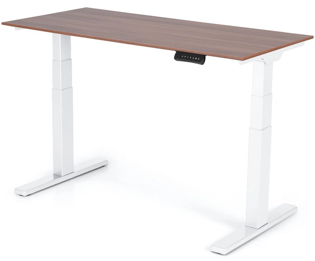 Výškově nastavitelný stůl Liftor 3segmentový premium   stolová deska 1380 x 650 x 18 mm ořech