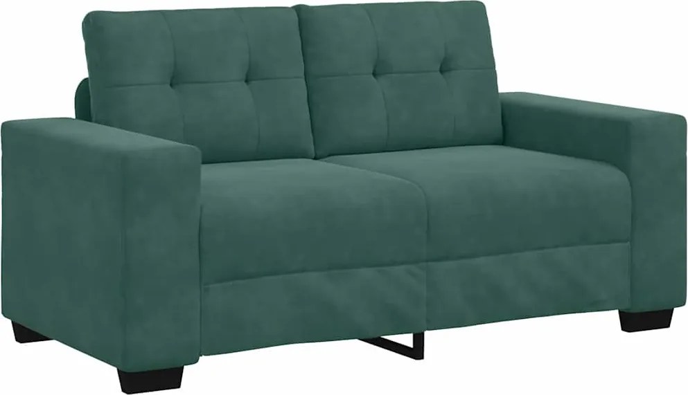 Set pohovek 3 ks Tmavě zelená samet 3324641