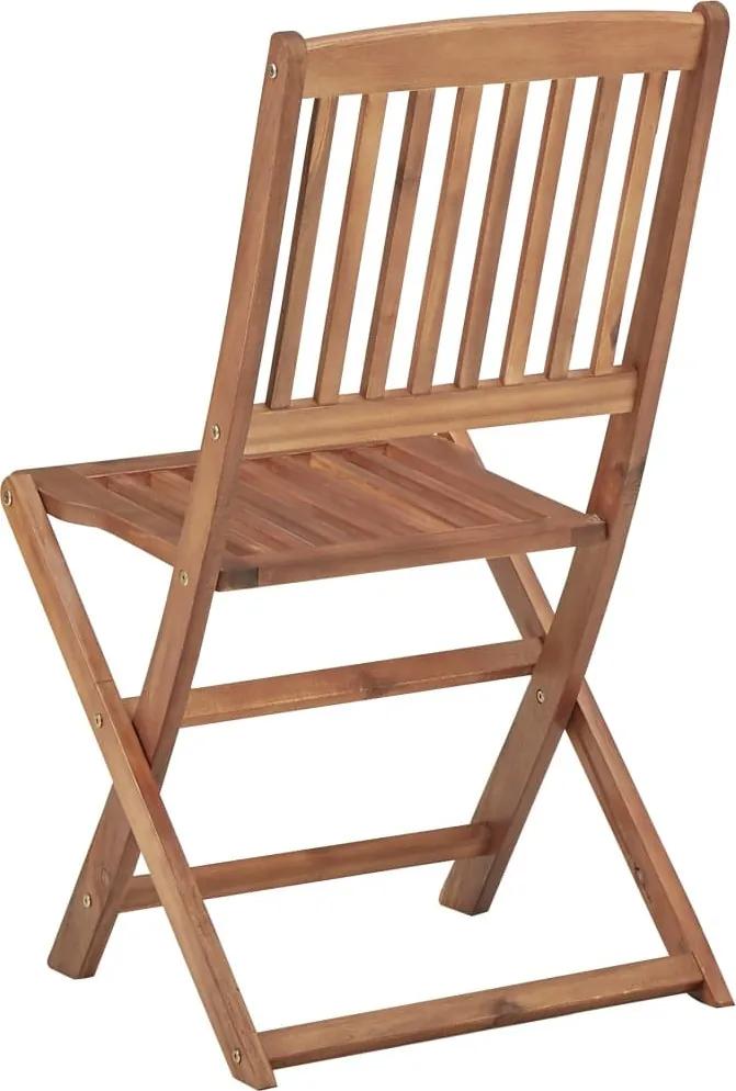 vidaXL Skládací zahradní židle s poduškami 8 ks masivní akácie [3075038] Barva: taupe