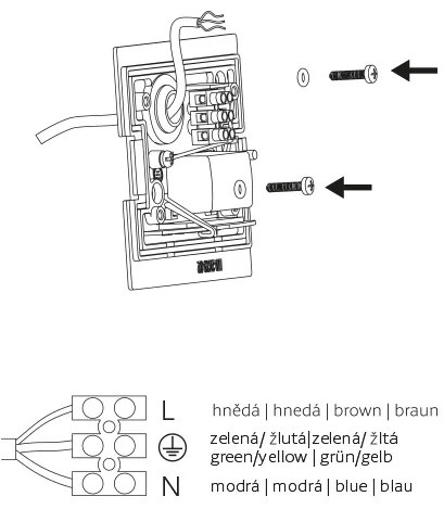 PANLUX LEON SQUARE nástěnné zahradní LED svítidlo 4W antracit
