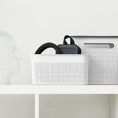 Rotho Úložný box s madly BRISEN 16l, 36x26,2x21cm, bílý