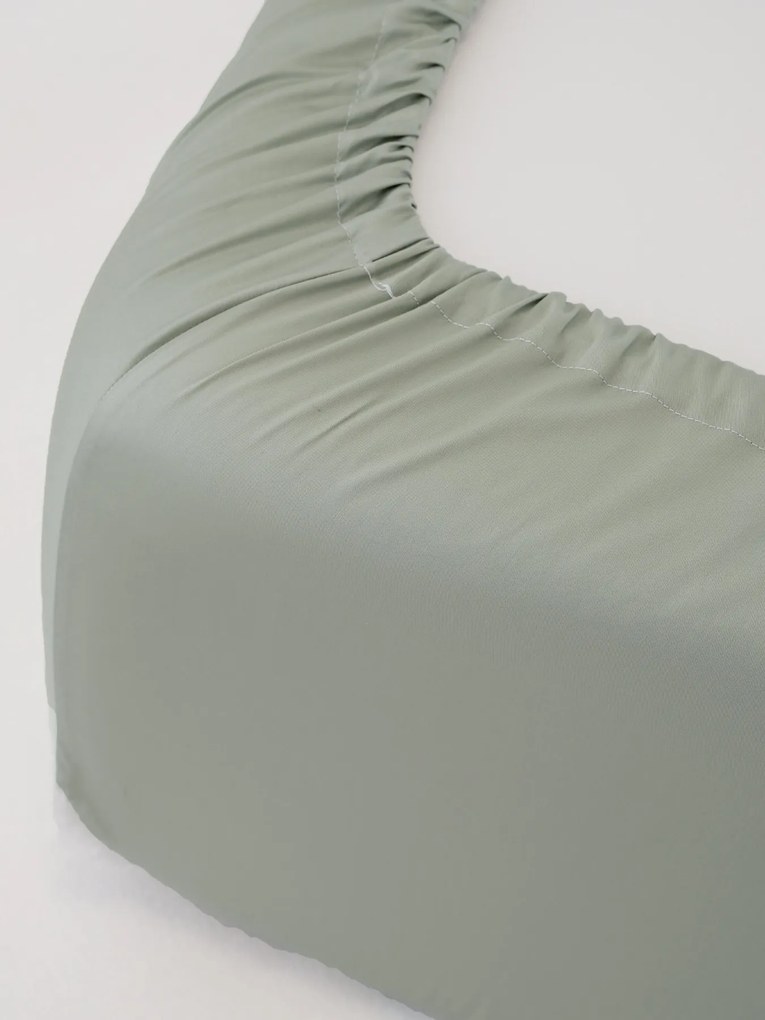MK Lůžkoviny Saténové prostěradlo Diana 180 × 200 cm - šalvějová