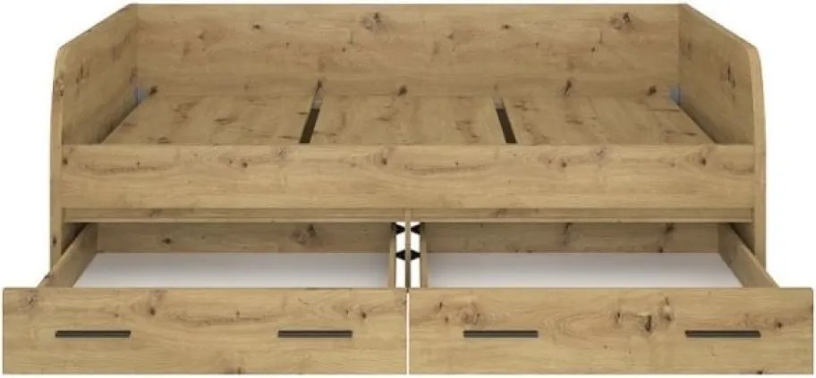 Postel 2S, 90x200, dub artisan, AIRON