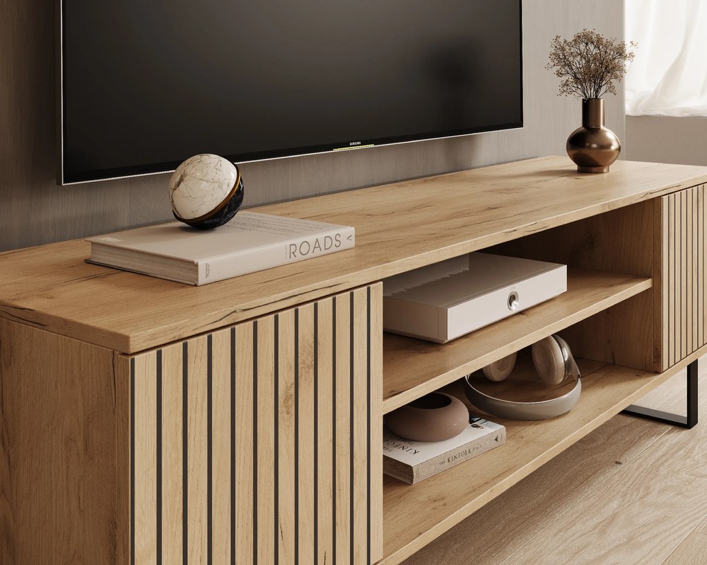 ADRK Furniture Skříňka RTV Lorello 155 cm RTV-LOR-OC-155