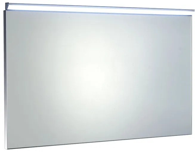 BORA zrcadlo v rámu 1000x600mm s LED osvětlením a vypínačem, chrom (AL716) SAPHO