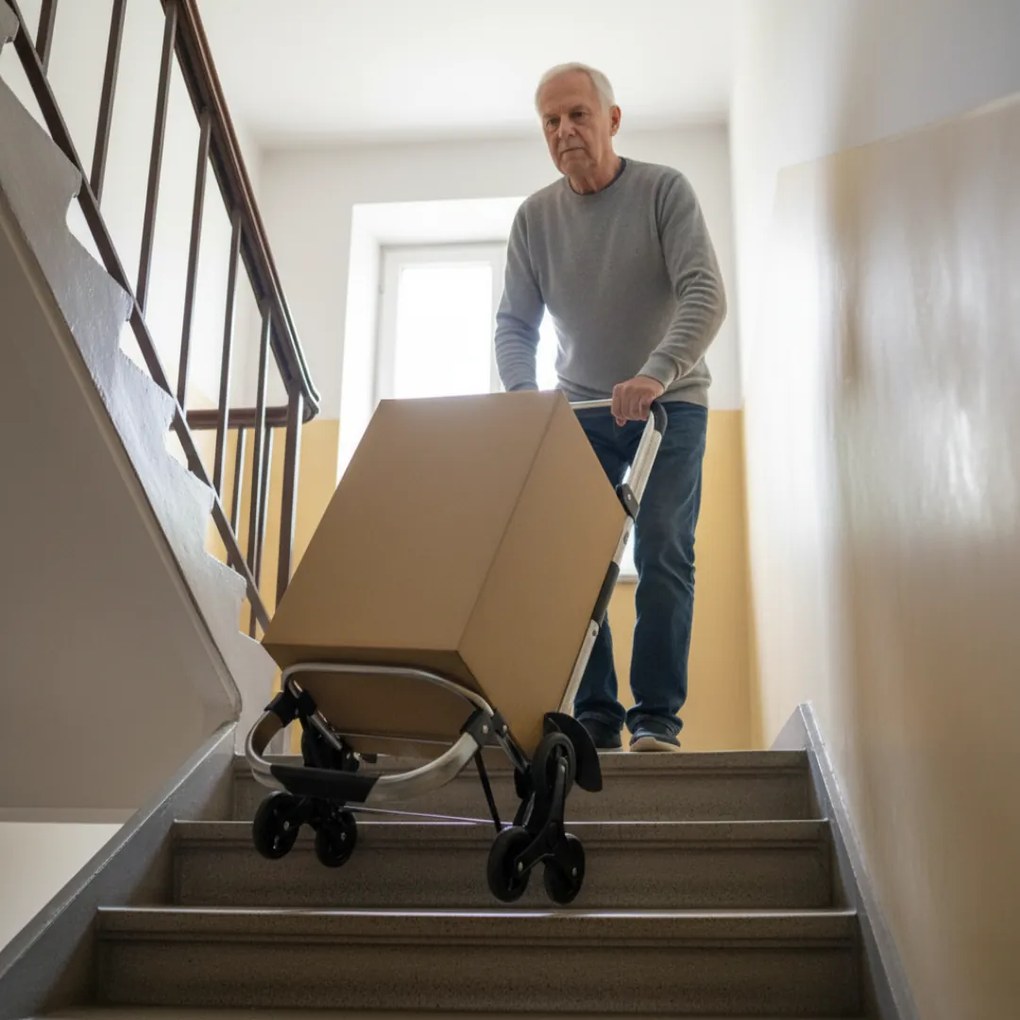 Jurhan Nákupní taška na kolečkách do schodů COMFORT, 50l, černá