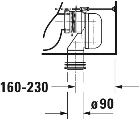 Duravit No.1 - Stojící WC kombi, Rimless, bílá 21830900002