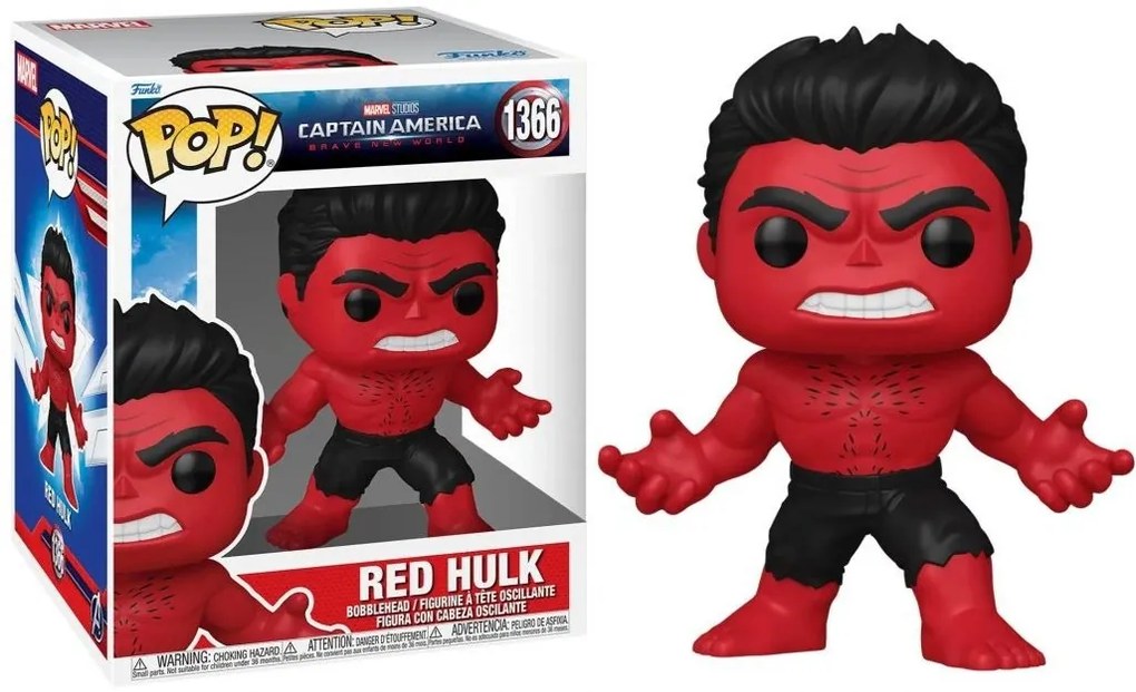 Funko pop! marvel captain america red hulk 1366