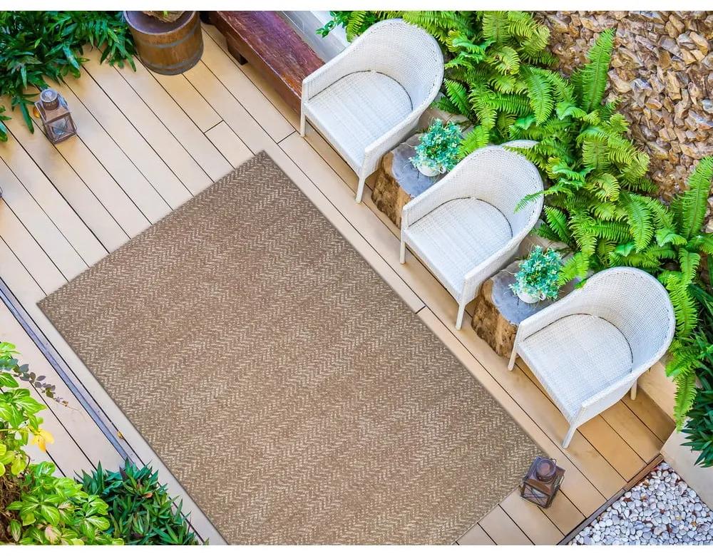 Béžový venkovní koberec Universal Panama, 80 x 150 cm