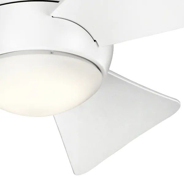 Kichler KLF-SOLA-34-WHT-LED Stmívatelný stropní ventilátor SOLA 10W/230V IP23+DO