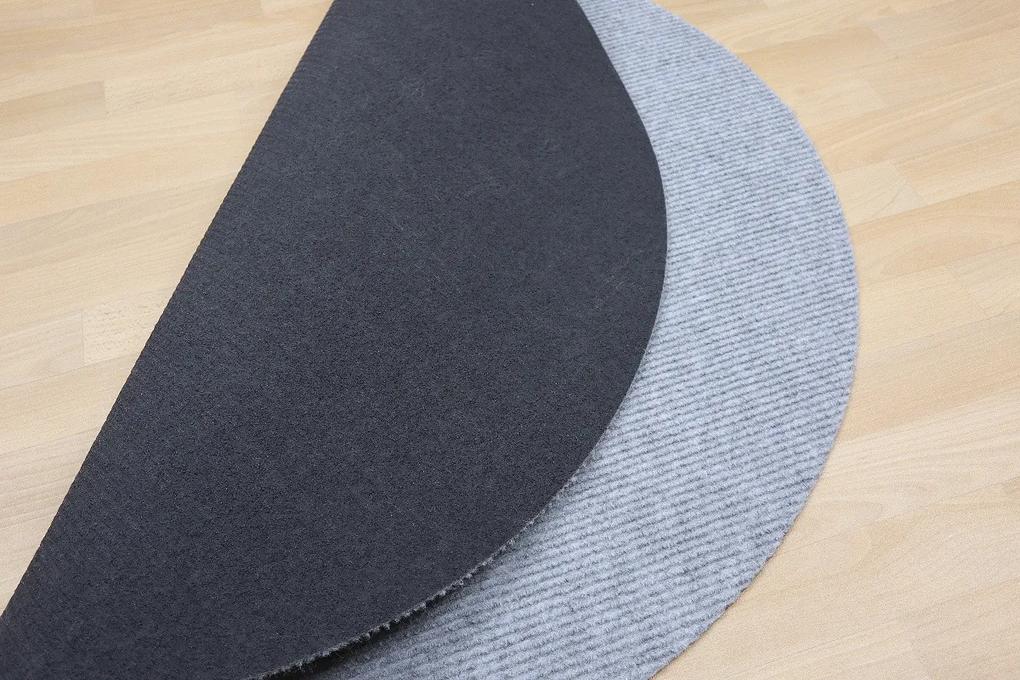 Vopi koberce Kusový koberec Quick step šedý kruh - 67x67 (průměr) kruh cm