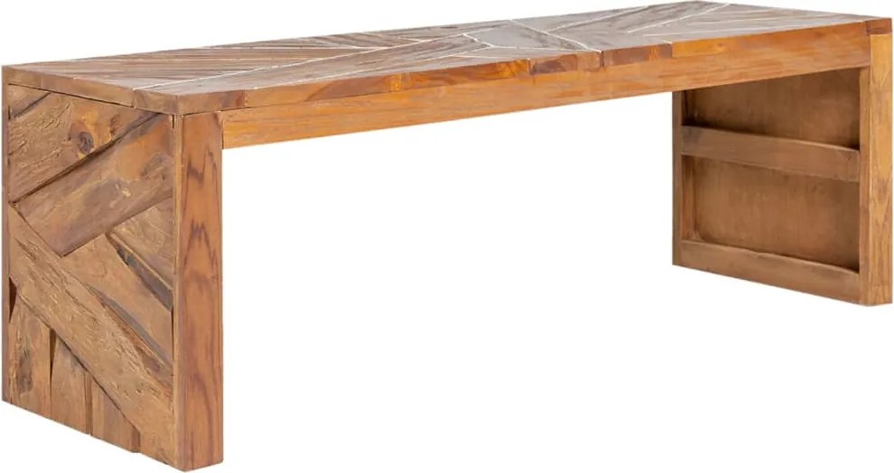 TV stolek 110 x 60 x 38 cm masivní teakové dřevo 326176