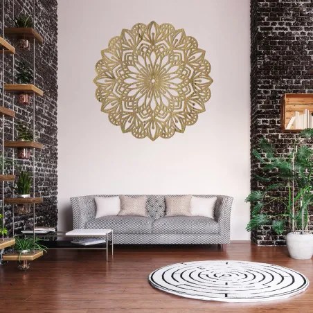 Dřevěná mandala Harmonie – Elegantní dekorace na zeď | SENTOP HDF0252