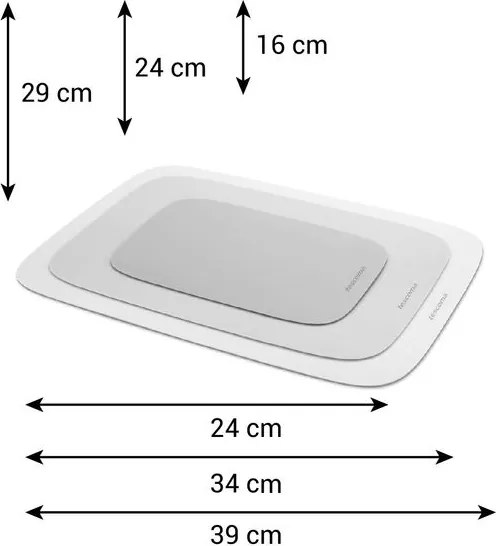 TESCOMA Pružné krájecí desky PRESTO, sada 3 ks