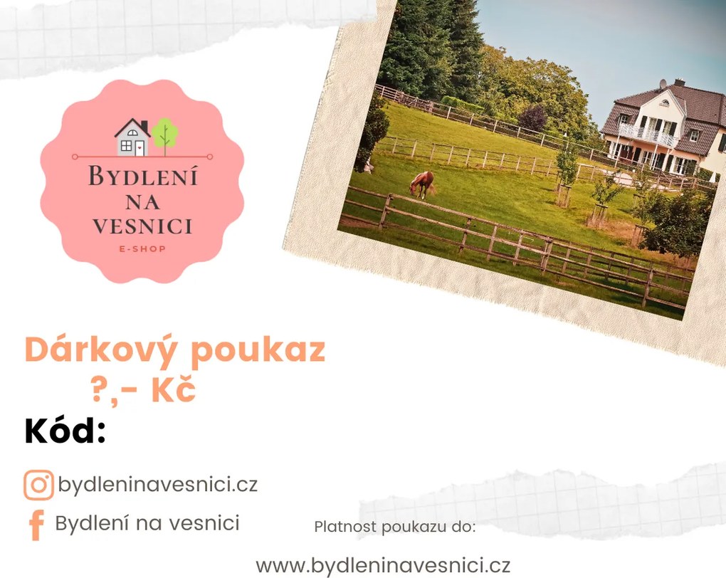 Dárkový poukaz na libovolnou částku