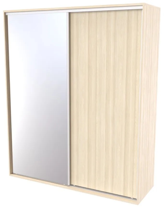 Nábytek Mikulík Skříň FLEXI 2 - 2x zrcadlo ROZMĚR: (š/v/h) 180 x 240 x 65 cm