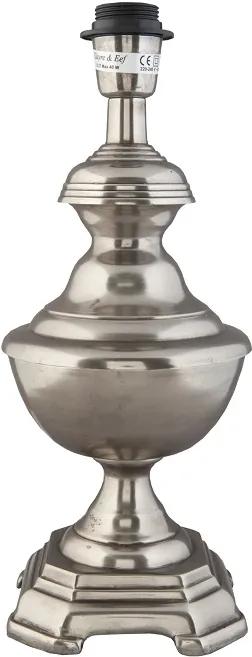 Stolní lampa stříbrná 39 cm