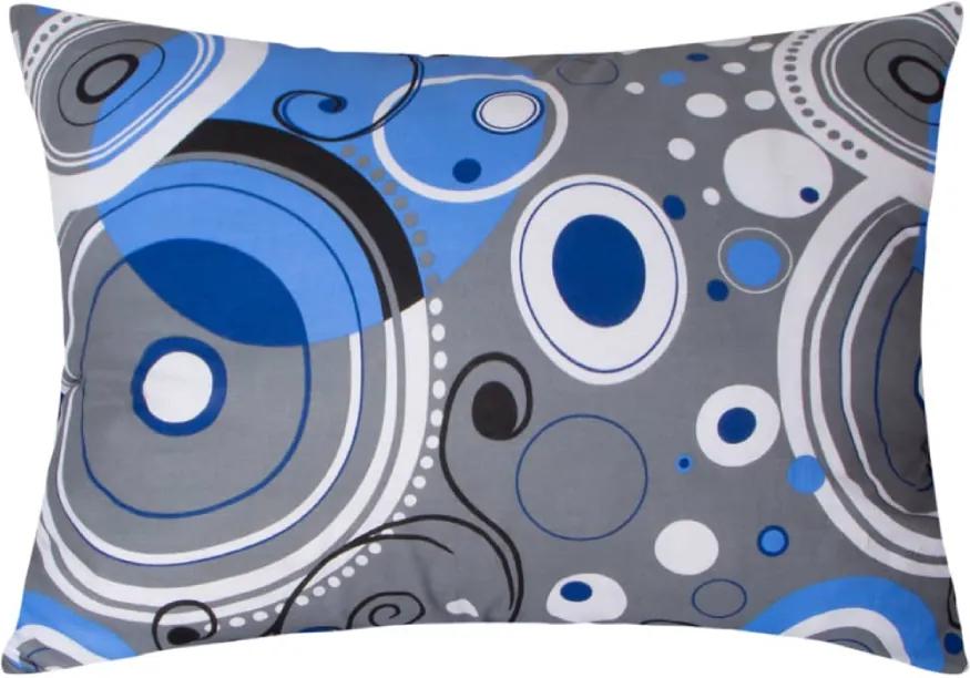 XPOSE® Flanelový povlak na polštář ŠÁRKA - modrý 70x90 cm