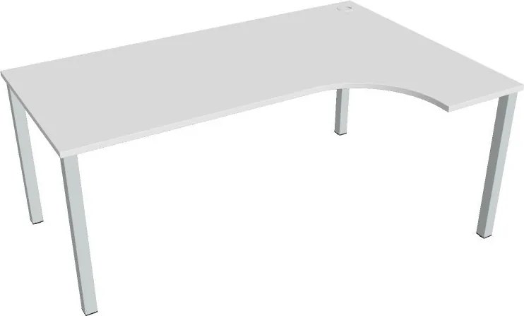 Kancelářský stůl Hobis Ergo levý UE 1800L, deskaakát, černá černá