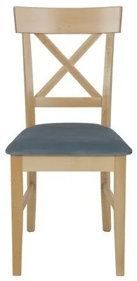 Drewmax Jídelní židle KT393 masiv dub koniak Atos 133