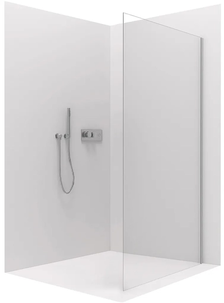 Cerano Varone, pevná sprchová stěna 100x195 cm, 6mm čiré sklo, chromový profil, CER-CER-DY505-100-195-SG