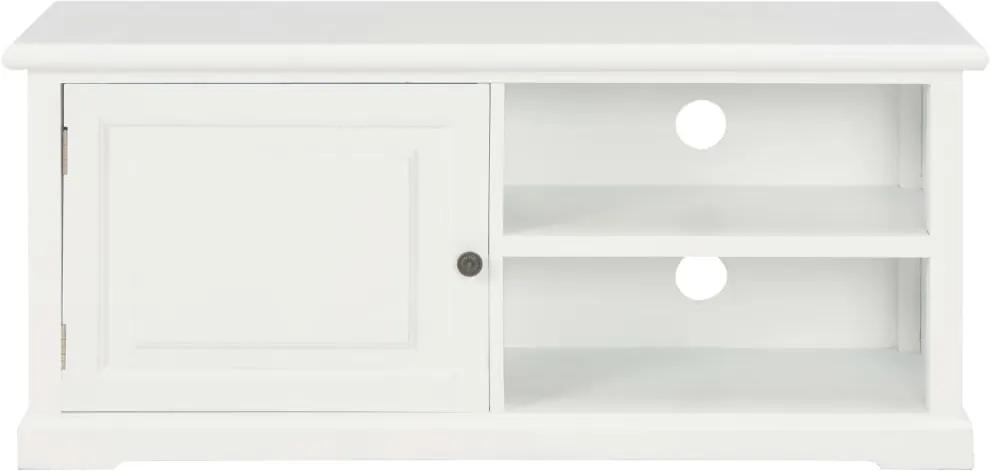 TV stolek Kelso - bílý - dřevo | 90x30x40 cm