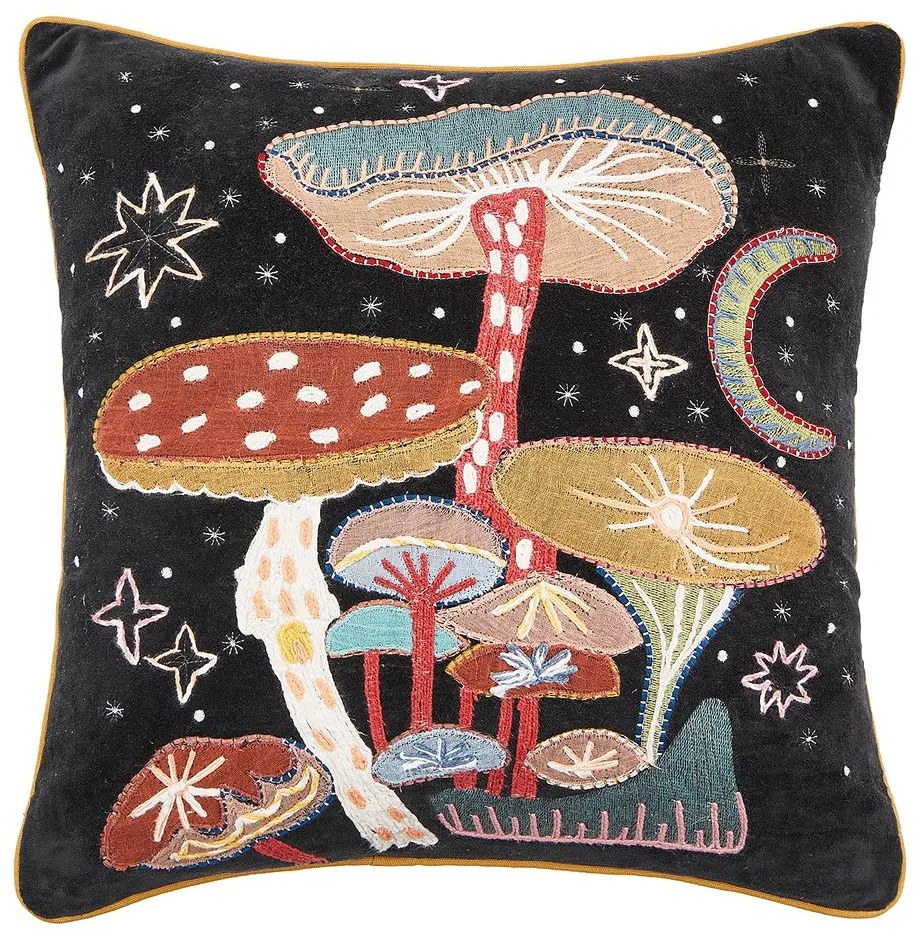BOHEMIAN Polštář houby 45 x 45 cm