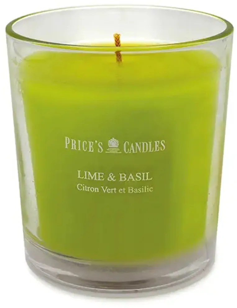 FRAGRANCE vonná svíčka ve skle Limetka & Bazalka - hoření 45h