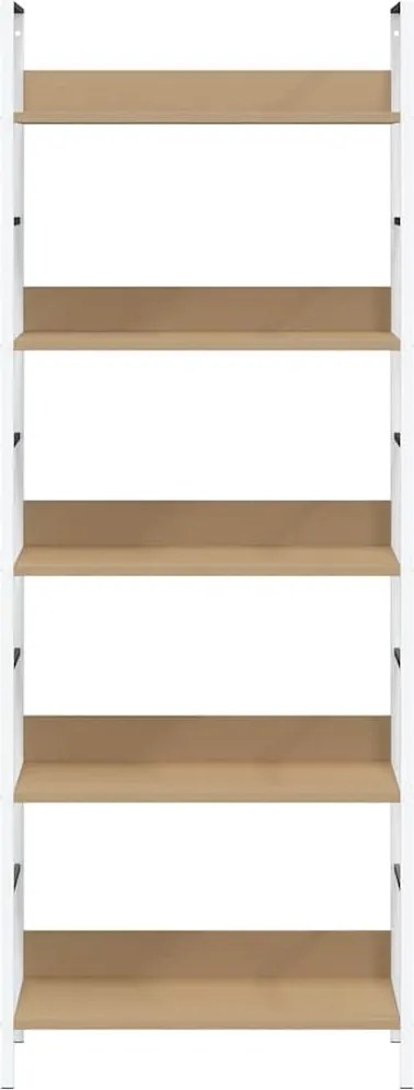 Knihovna s 5 policemi dub 60 x 27,6 x 158,5 cm kompozitní dřevo 288229