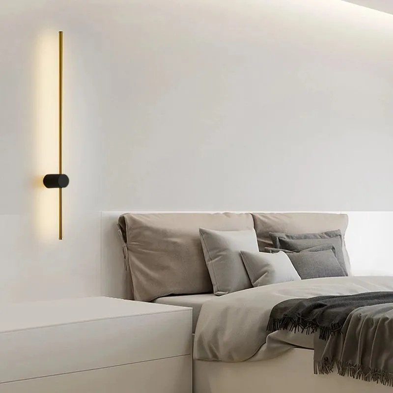Toolight Moderní nástěnné LED osvětlení D27 LHJ062-W zlaté/černé