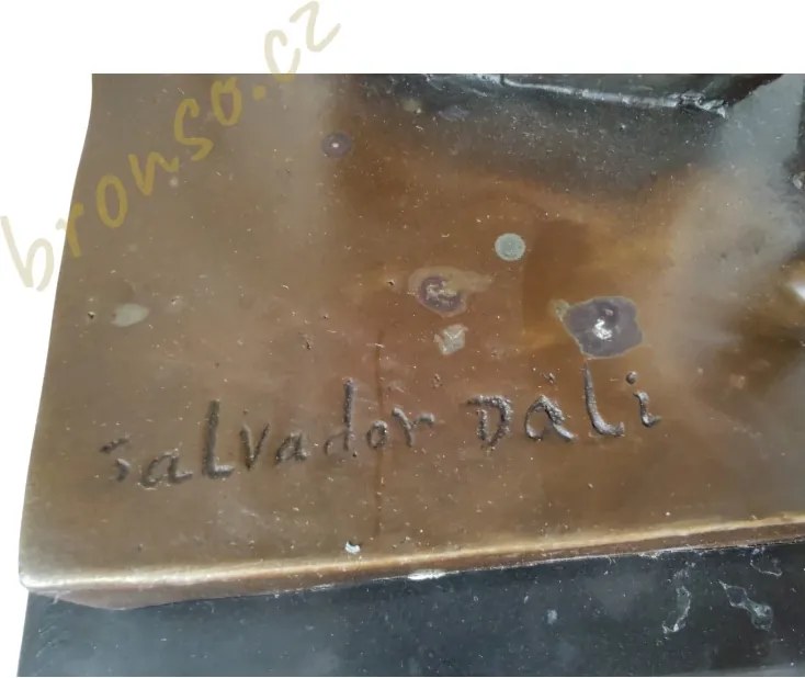 Salvador Dalí - Autoportrét - Bronzová socha