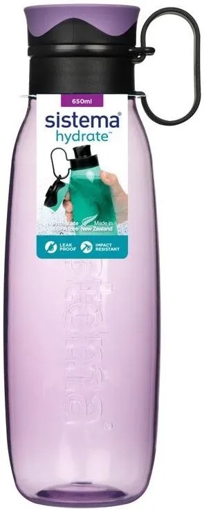 Sistema® hydrate™ tritanová láhev traverse flip top 650 ml, fialová