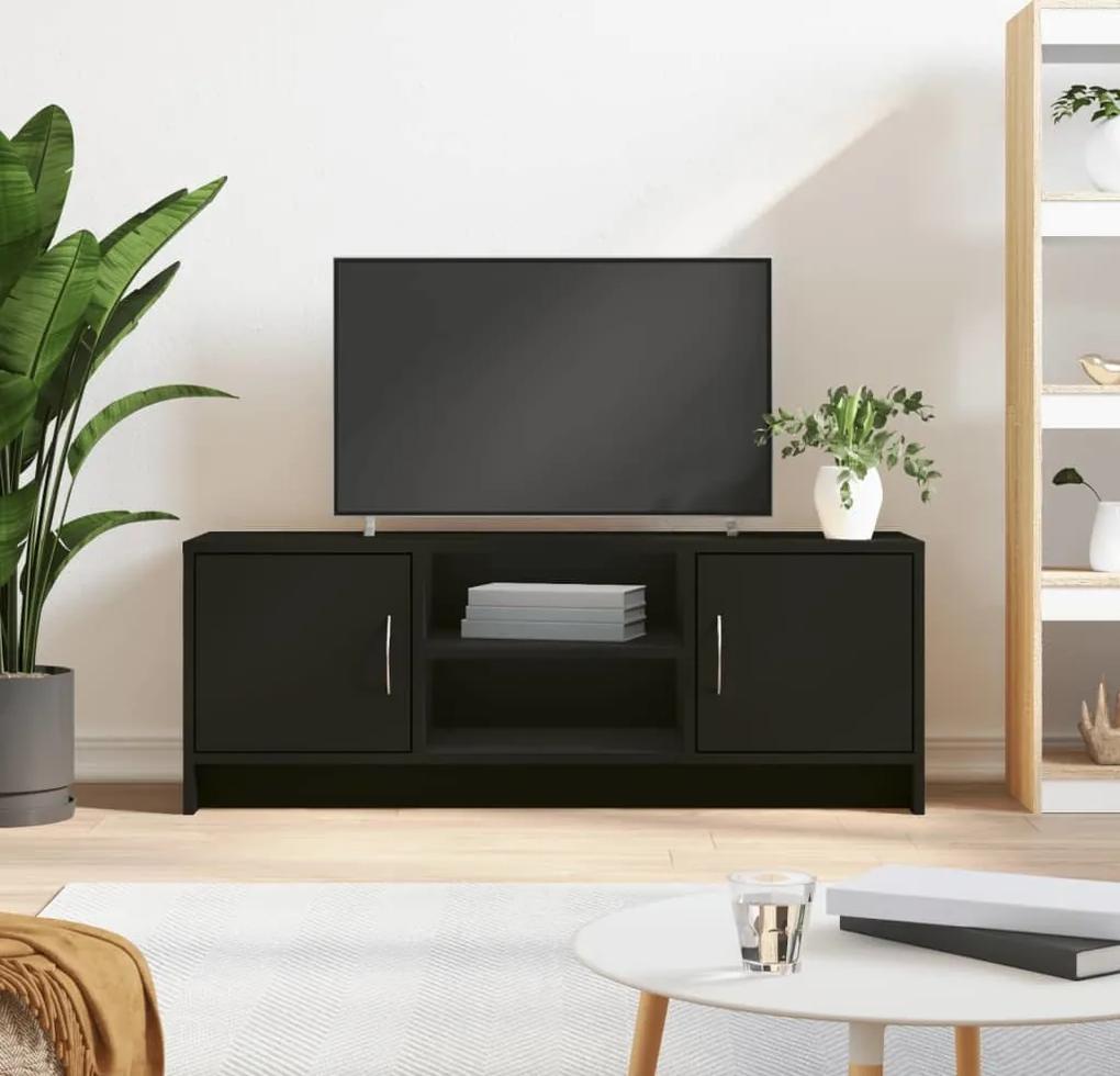 vidaXL TV skříňka 102x30x37,5 cm kompozitní dřevo [823256] Barva: Černá