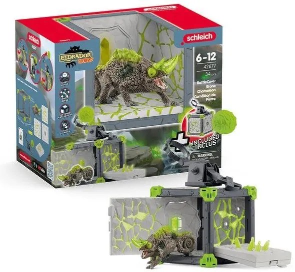 Schleich 42677 eldrador aréna battlecave kamenného chameleona
