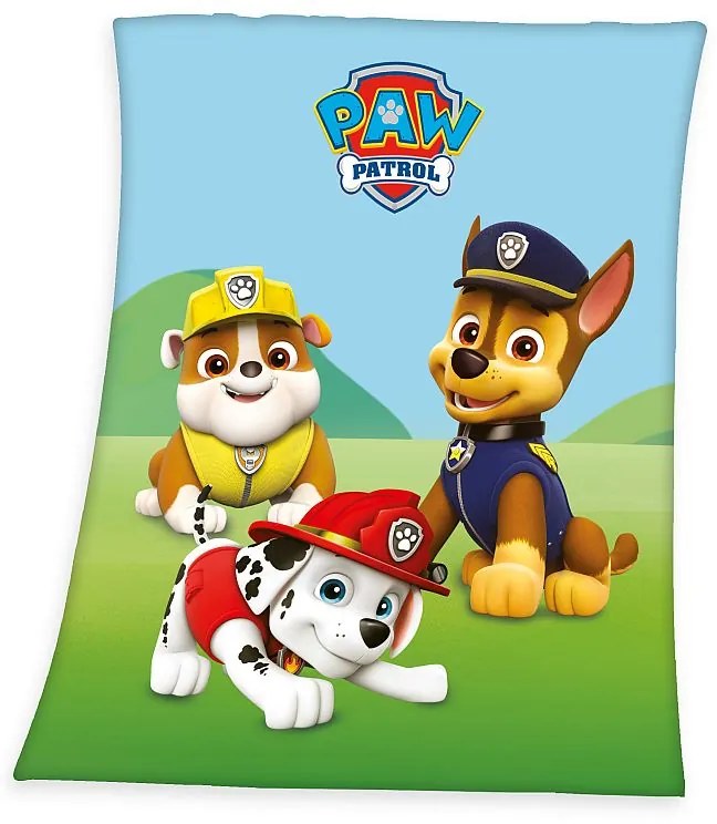 HERDING Fleece deka Paw Patrol Polyester, 130/160 cm