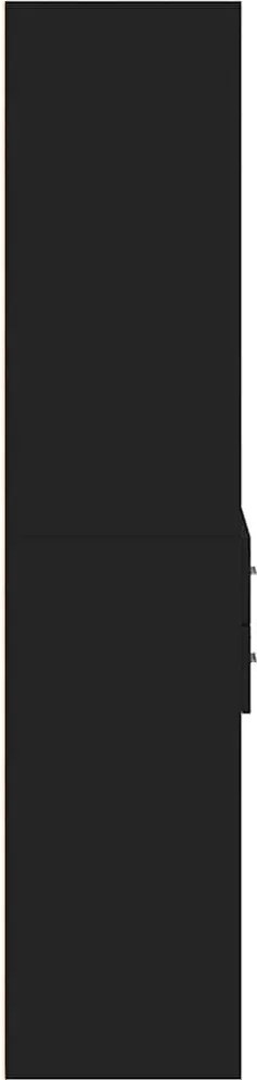 Skříň highboard černá 70 x 42,5 x 185 cm kompozitní dřevo 3281463