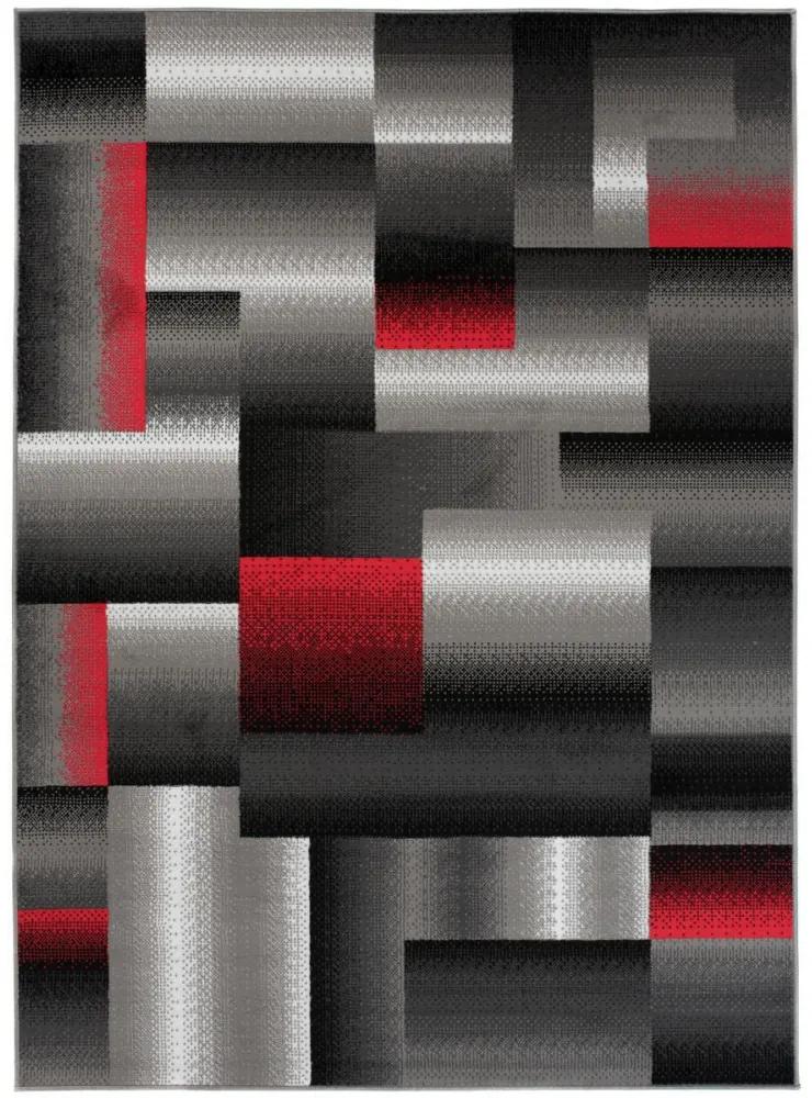 *Kusový koberec PP Frenk šedočervený 250x350cm