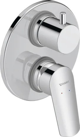 Duravit No.1 - SET vanová páková baterie podomítková + základní těleso, chrom N15210008010