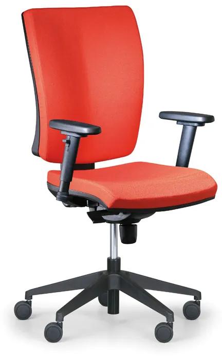 Antares Kancelářská židle LEON PLUS, červená, s područkami