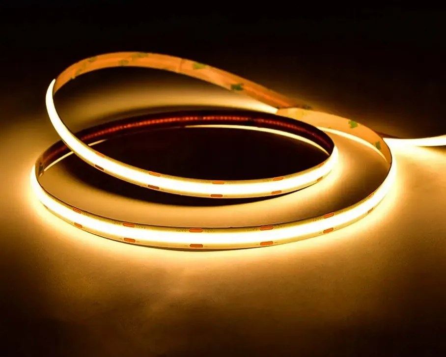 BERGE LED pásek COB Neon 24V - 480D - 9W/m - IP20 - 50m - 990lm - teplá barva