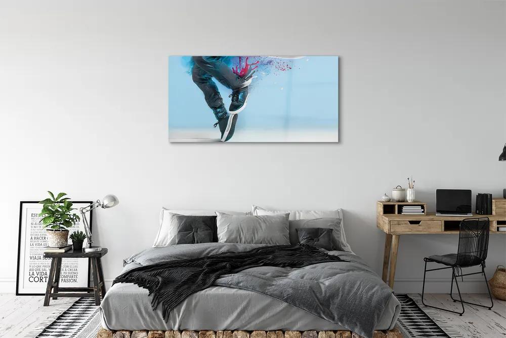 akrylový obraz Nohy barevné Ciapki 125x50 cm