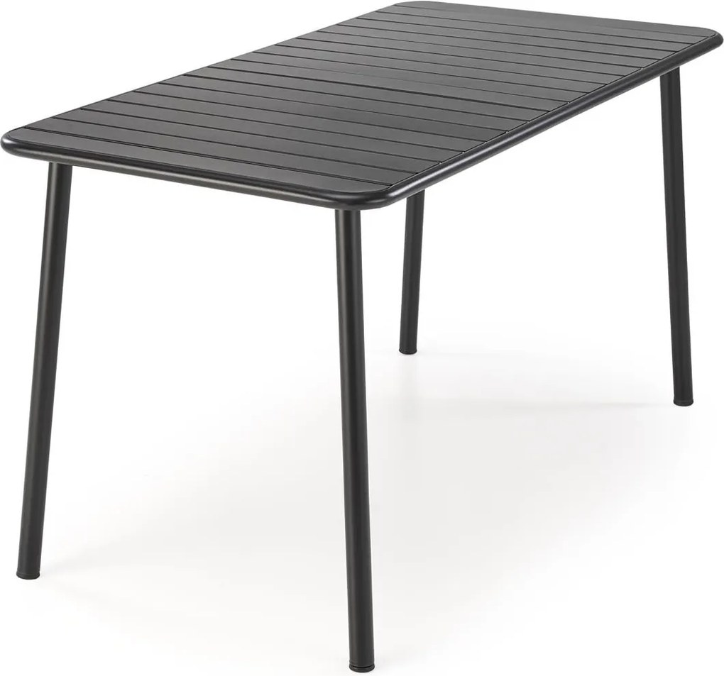 Kovový zahradní stůl Bosco 140 cm černý