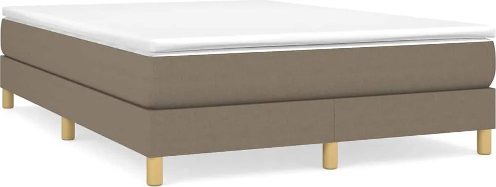Rám postele s boxspringem taupe 140 x 200 cm textil 3120618