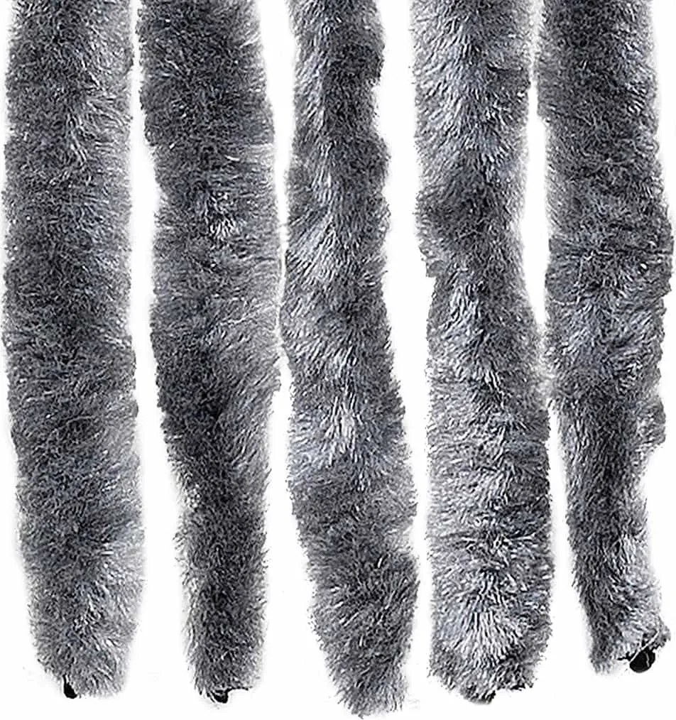 Závěs proti hmyzu stříbrný 90 x 220 cm Chenille 284286