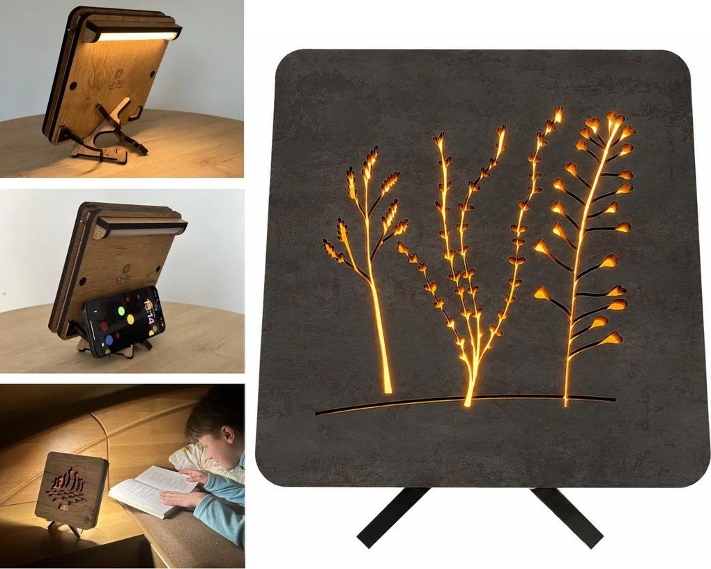 Li-Go "Kokoška" lampa 19x19 cm provedení povrchu: černá s patinou