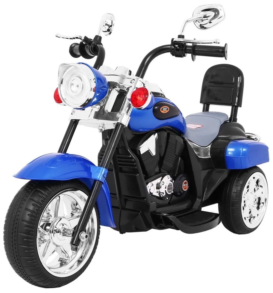 Ramiz Elektrická motorka Chopper modrá