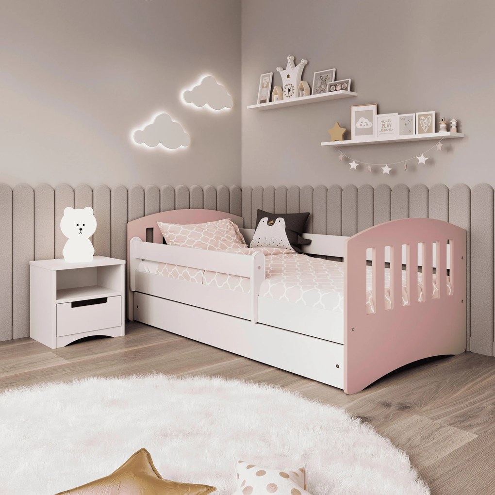 XXXLutz POSTEL PRO DĚTI A MLÁDEŽ 80/160 cm, bílá, pink MID.YOU - Dětské pokoje sestavy - 002142000113